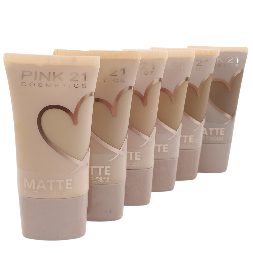 Base Facial Matte Pink 21 Cosmetics
